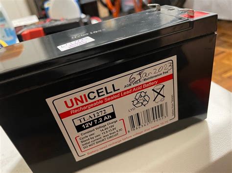 Unicell 12V Battery 7 2Ah Photography Photography Accessories