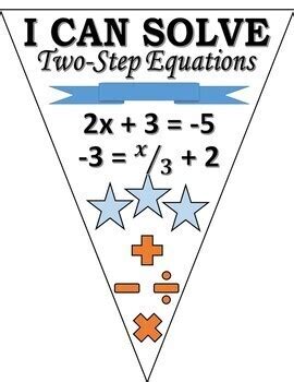 Two Step Equations Learning Stations Resource Pack By Rethink Math Teacher