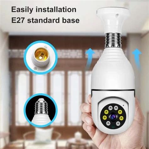 HD Bulb Light Wireless IP Camera Camera Range 10 To 15 M 2 MP At Rs