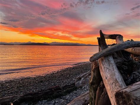 West Seattle Blog West Seattle Weather Pre Heat Sunset