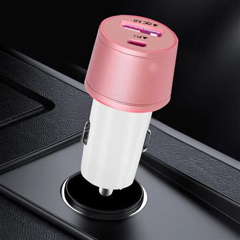 Car Charger Gift Pinks Car Charging Fast Charging Usb Car Cigarettes Lighter Intelligent One