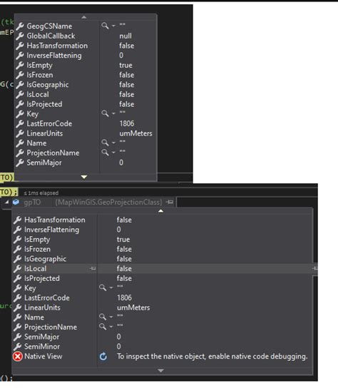 Mapwingis Geoprojection Transform Function Returning False Mapwingis