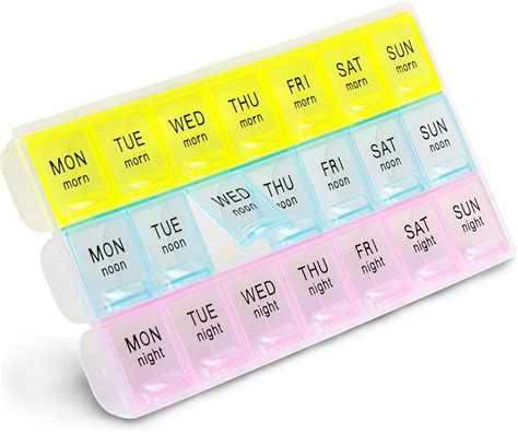Fmp Brands 2 Pack Pill Organizer 3 Times A Day Weekly