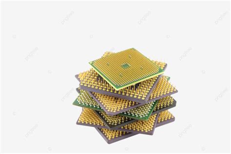 Seven Microprocessors Cpu Digital Detail Old Png Transparent Image