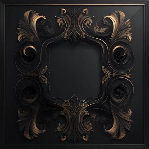 Premium Photo Vector Dark Abstract Frame