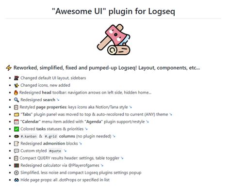 Awesome Ui Plugin For Logseq Rlogseq