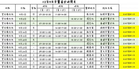 澎湖縣望安鄉衛生所 🦷113年9月份牙科門診時間🦷