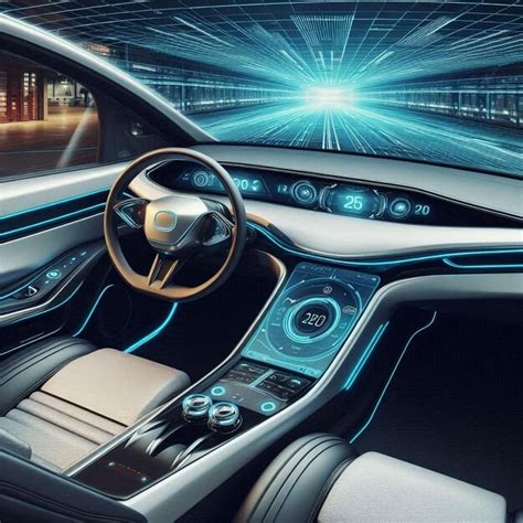 Future Autonomous Car Cockpit Premium Ai Generated Image