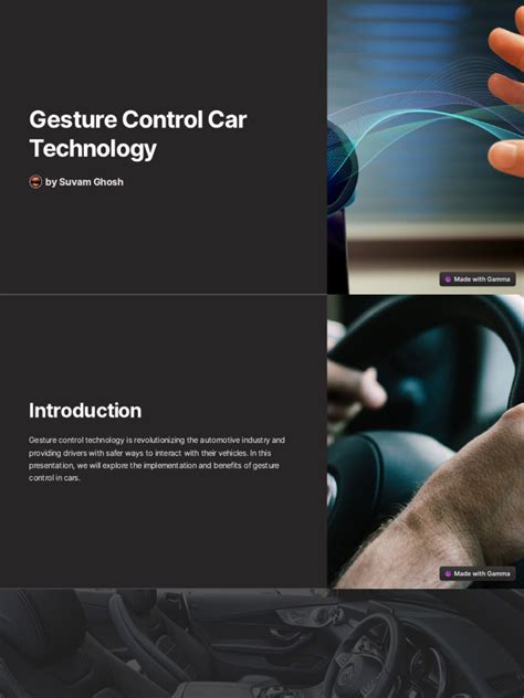 Gesture Control Car Technology Pdf