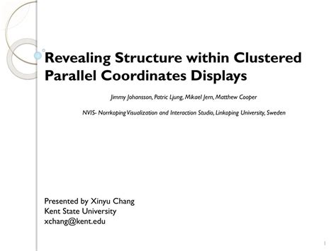 Ppt Revealing Structure Within Clustered Parallel Coordinates