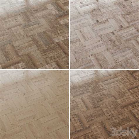 دانلود مدل سه بعدی پارکت Wood Floor Pine Oak Set 3 مرجع دانلود انواع