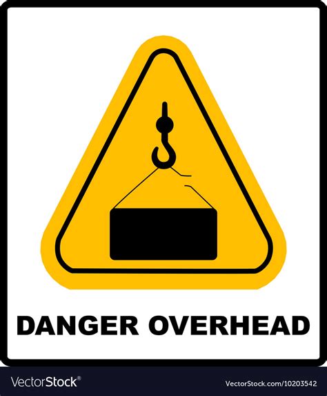 Danger Overhead Load Sign Royalty Free Vector Image Hot Sex Picture