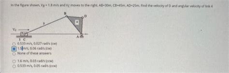 Solved In The Figure Shown V M S And VC Moves To The Chegg Com