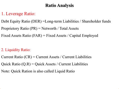 important formulas of bep ratio analysis capital budgeting pptx