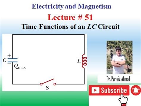Time Functions Of An Lc Circuit Youtube
