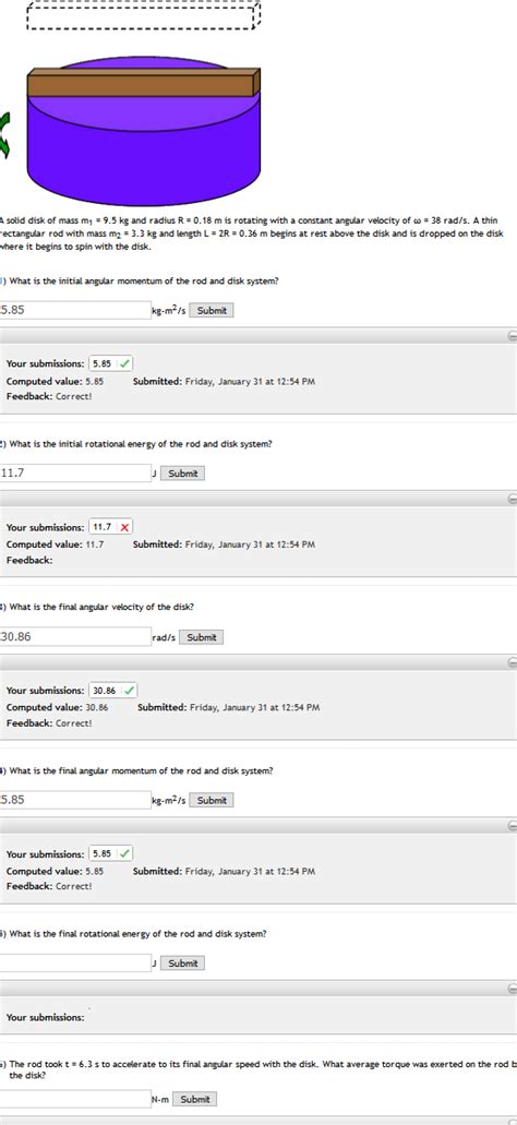 Solved Solid Disk Of Chegg