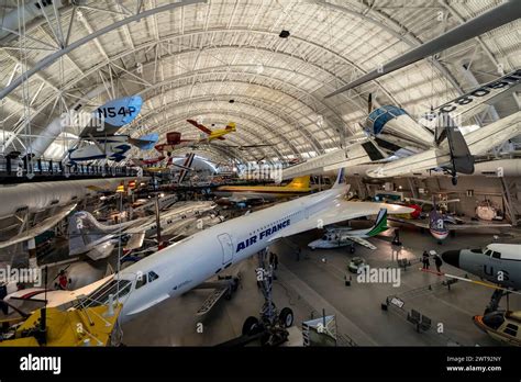 The Air France Concorde On Display At The Udvar Hazy Center Part Of The National Air And Space