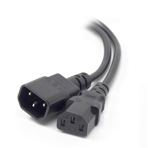 ALOGIC 2m IEC C13 To IEC C14 Computer Power Extension Cord Male To Female