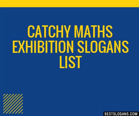 100 Catchy Maths Exhibition Slogans 2024 Generator Phrases And Taglines