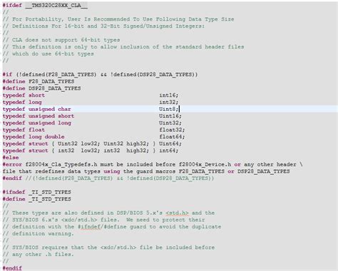 Compiler TMS320F280049M What Is The Function Of F28004x Cla Typedefs H