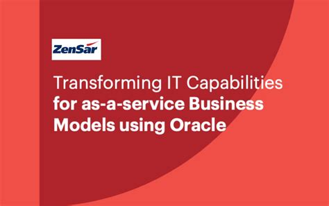 Transforming It Capabilities For As A Service Business Models Using