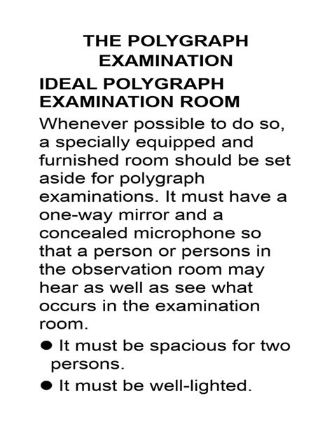 Polygraph Examination Pdf Polygraph