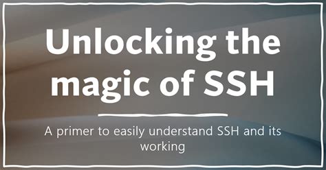 How Ssh Works Medium