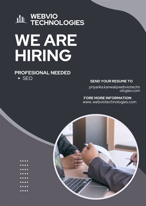 Priyanka Kanwal On Linkedin Connection Webvio Hiring Seo Job Seo