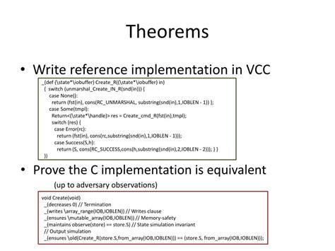 Ppt Proving Computational Security Of C Programs Using Vcc And F7