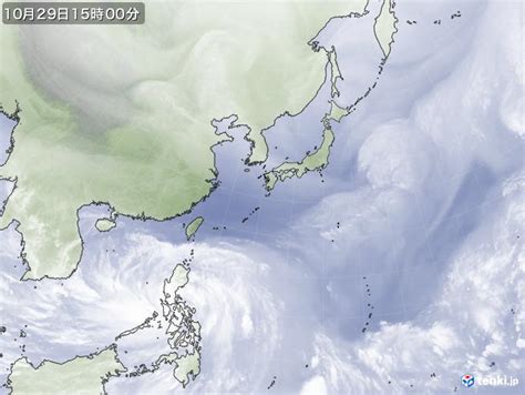 過去の気象衛星日本広域2022年10月29日 日本気象協会 Tenkijp
