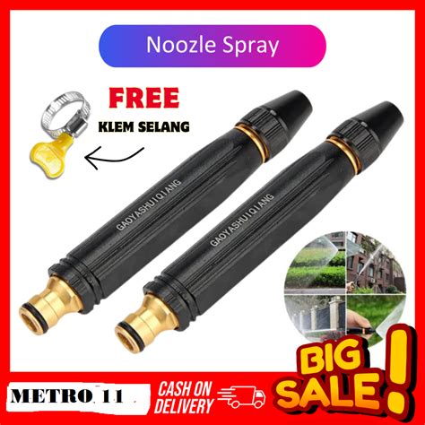 Jual Kepala Semprotan Air Kuningan Free Klem Selang Semprotan Air