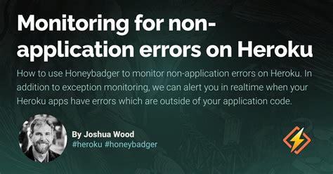 Monitoring For Non Application Errors On Heroku Honeybadger Developer