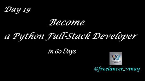 Vinay Web And Data Solutions 📢 Day 19 Complete Python Database