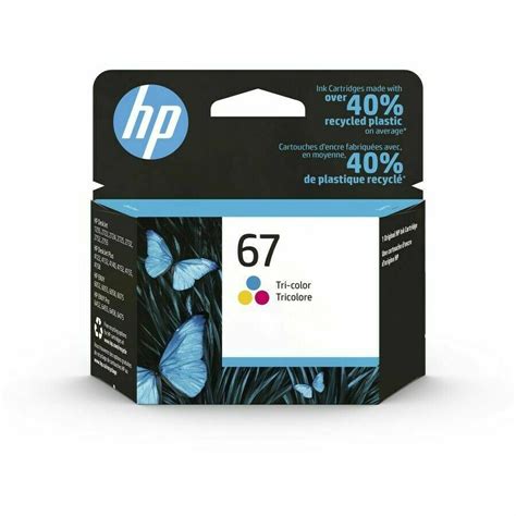 2 Genuine Hp67 Hp 67 Black 3ym56aa Colour 3ym55aa Ink Set For Hp Envy 6020 6420 Ebay