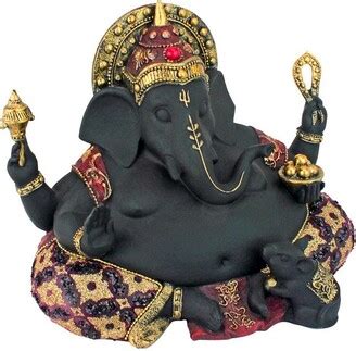 Design Toscano Lord Ganesha Fat Belly Elephant God Hindu Statue ShopStyle Side End Tables
