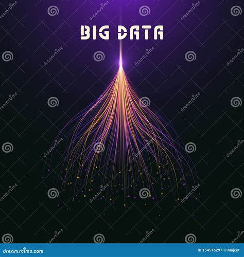 Abstract Data Transmission Visualization Stock Vector Illustration Of Data Geometric 154516297