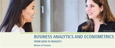 Programme Structure Master Business Analytics And Econometrics