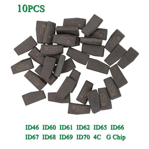 Jingyuqin 10pcs Replacement Remote Car Key Chip ID46 ID60 ID61 ID62