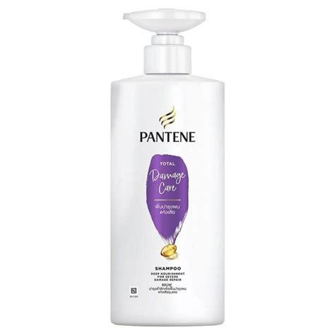 ⚡ส่งไว⚡ สีม่วง Pantene ยาสระผม แพนทีน โททัลดาเมจแคร์ ขวดปั๊ม 380ml แพน