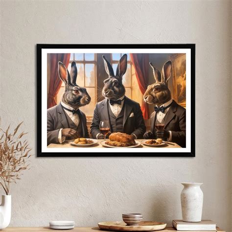 Rabbit Gentleman Poster