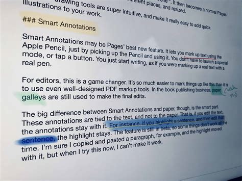 How To Use Apple Pencil With Pages On IPad Smart Annotations Drawings