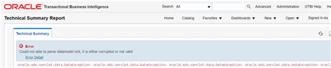 Error On Technical Summary Report Under Shared Folderhcmsetup And