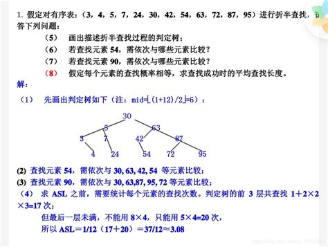 数据结构折半查找习题数据结构折半查找例题 Csdn博客