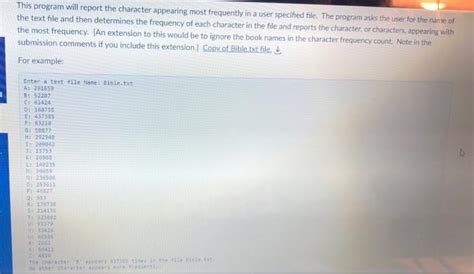 Solved This Program Will Report The Character Appearing Most
