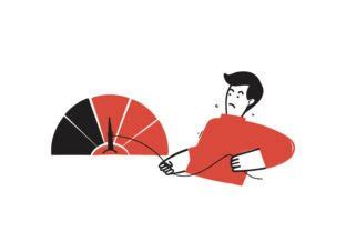 People Raise The Level Meter Indicator Graphic By Devita Ayu Silvianingtyas Creative Fabrica