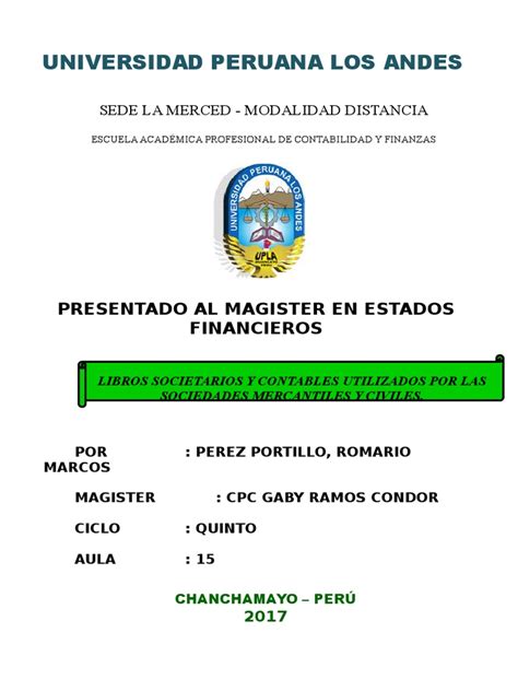 Libros Societarios Y Contables Utilizados Por Las Sociedades