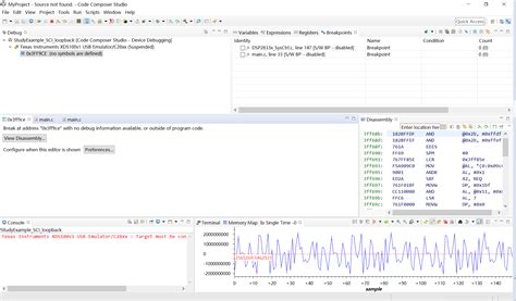 Ccs调试问题 Break At Address “0x3ff9ce“ With No Debug Information Available