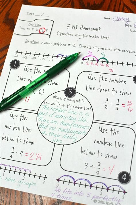 Math In Demand 7th Grade Math Homework