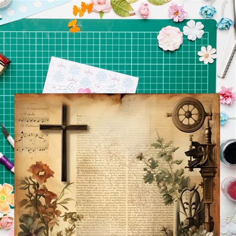 Vintage Christian Ephemera Junk Journal And Scrapbook Digital Decorative
