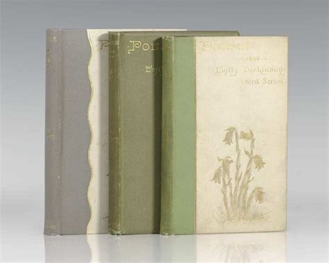 Poems First Second And Third Series Emily Dickinson First Editions